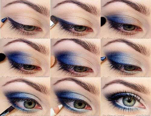 Blue Silver Eye Makeup Tutorial - Mugeek Vidalondon