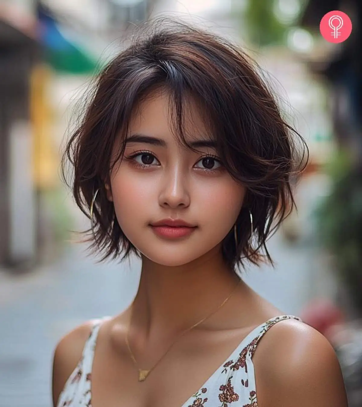Very short haircuts round faces store