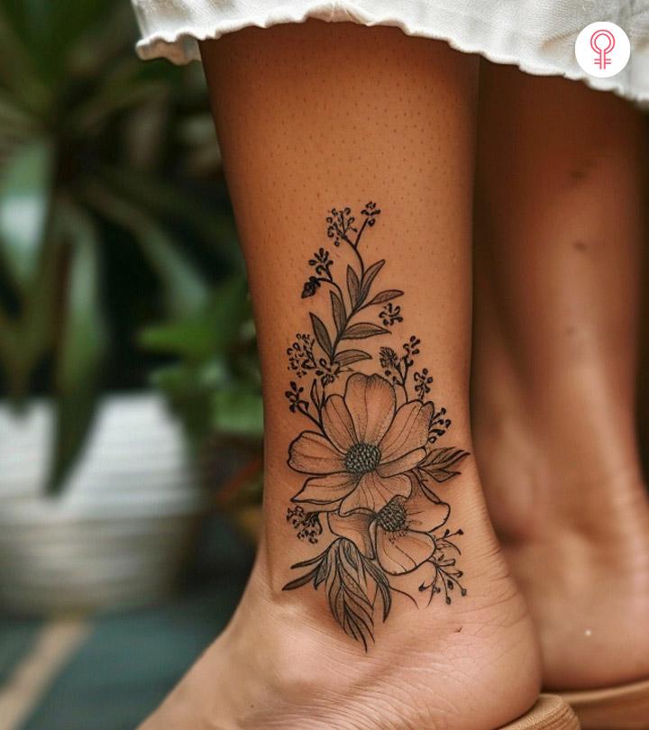 Tattoo Designs For Girls On Ankle Angel