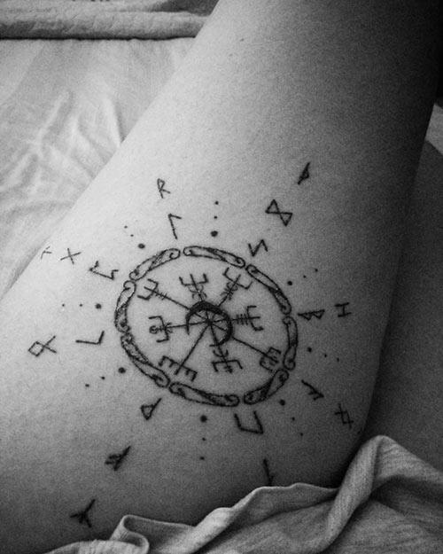 21 Amazing Compass Tattoo Designs To Try In 2024