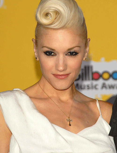 Side Part Victory Rolls