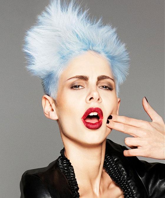 Blue Spiked Hair