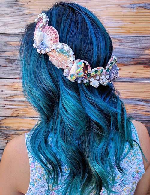 Blue Mermaid Hair