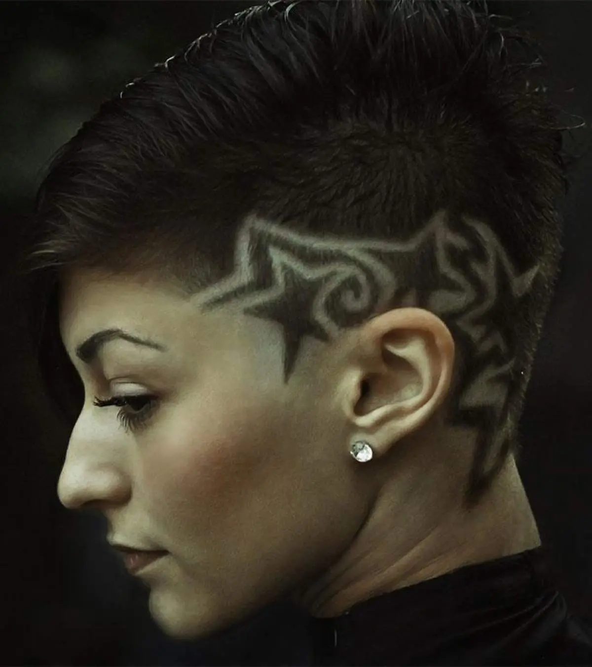 Nape Undercut Triangle Triangle Tattoo On Neck At Kaithal