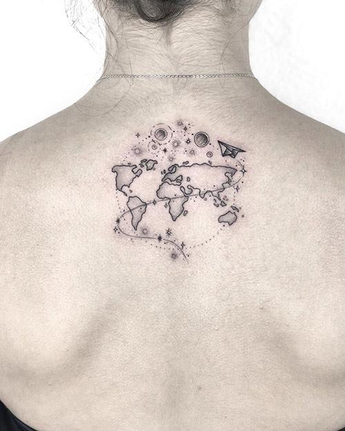 30 Creative Space Tattoo Ideas For Women To Try