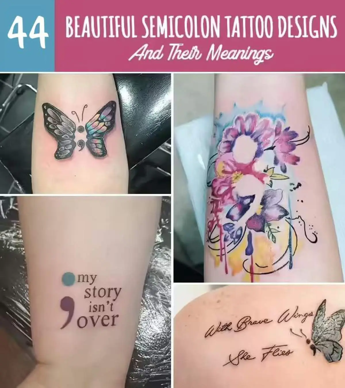 Personal Semi Colon Tattoos