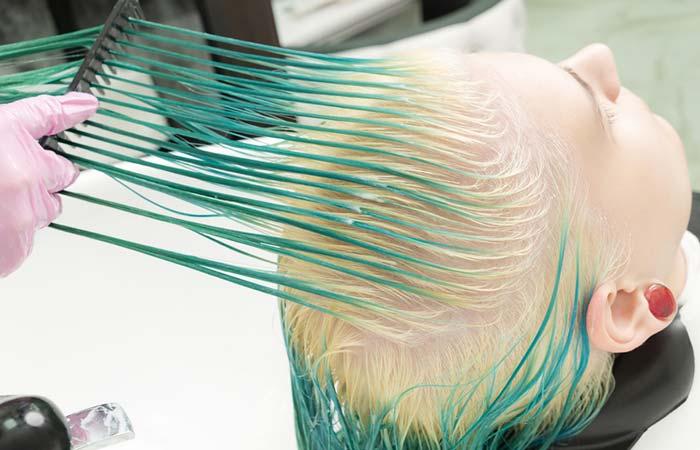 How To Bleach Green Hair