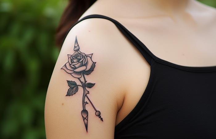 45 Awesome Black Rose Tattoo Designs With Their Meanings