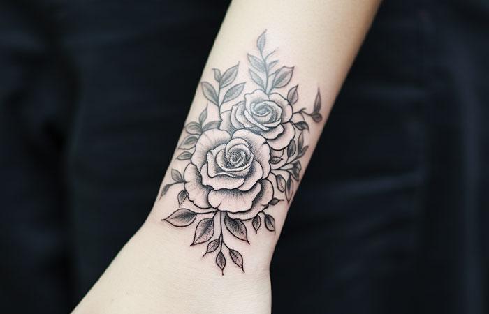 45 Awesome Black Rose Tattoo Designs With Their Meanings