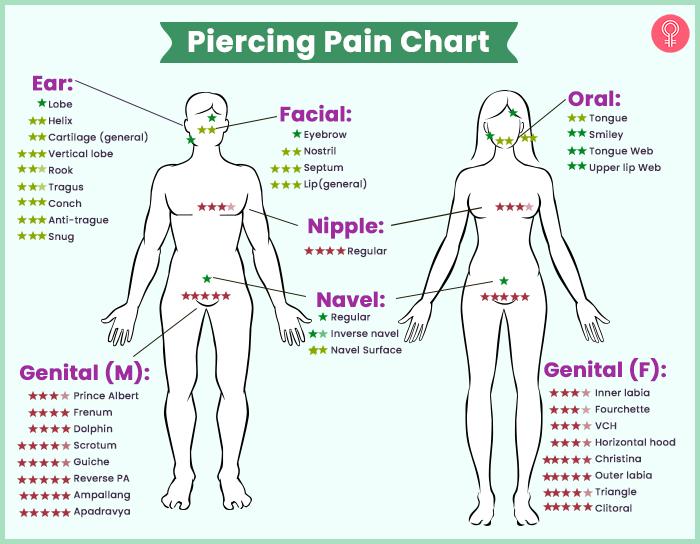 8 Piercings Ranked From Least To Most Painful