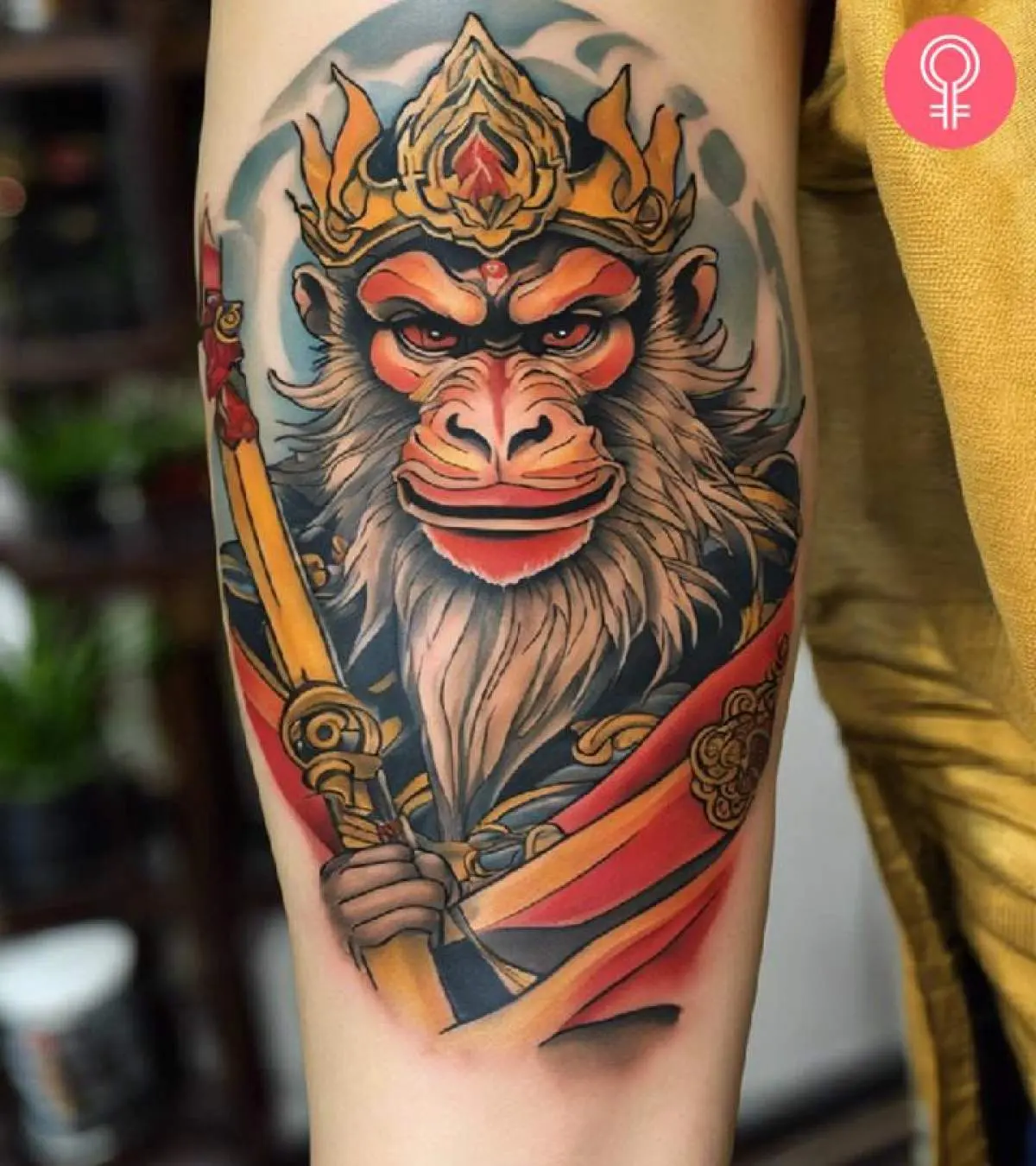 Japanese Style Gorilla Tattoos A Full Arm Sleeve Tattoo Of The Monkey
