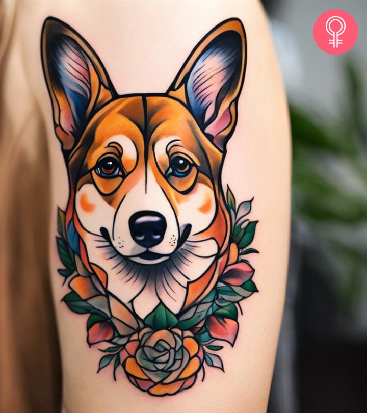 8 Attractive Corgi Tattoo Ideas In Unique Styles