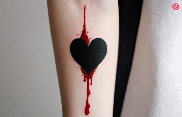 Bleeding Heart Tattoo