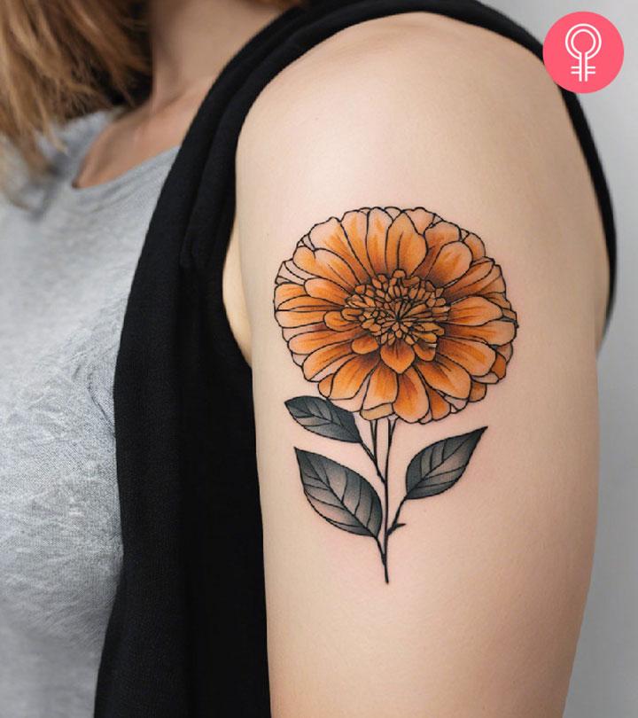 8 Alluring Marigold Tattoo Designs With Meanings