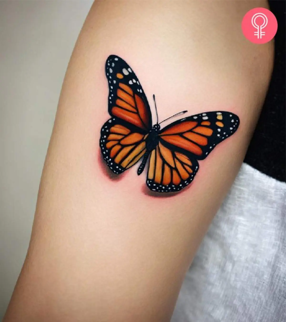 3d Monarch Butterfly Tattoo 3D Butterfly Tattoo By InkCaptain On