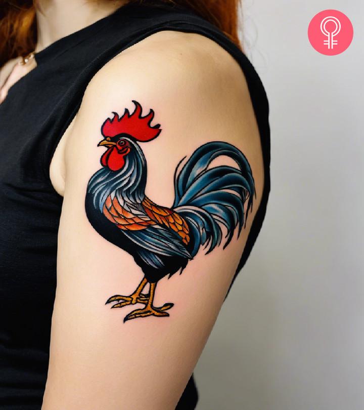 8 Simple Rooster Tattoo Designs And Ideas
