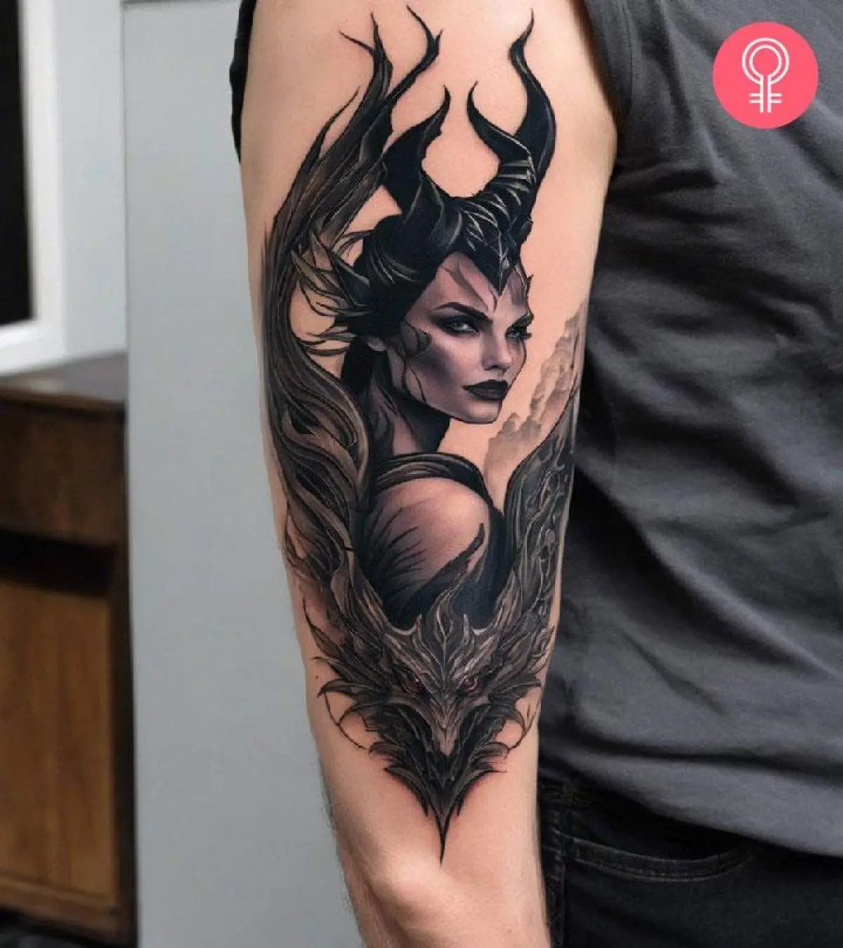 Maleficent Silhouette Tattoos