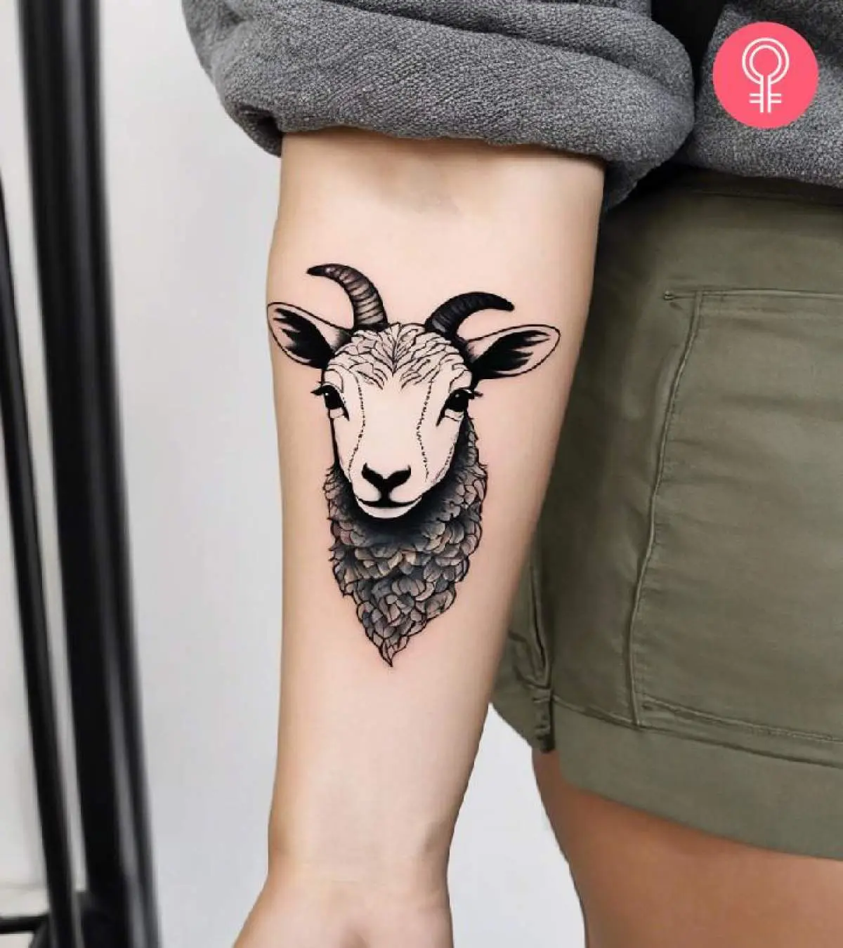 Lamb Head Tattoo Sheep Tattoo Royalty Free Images, Stock Photos