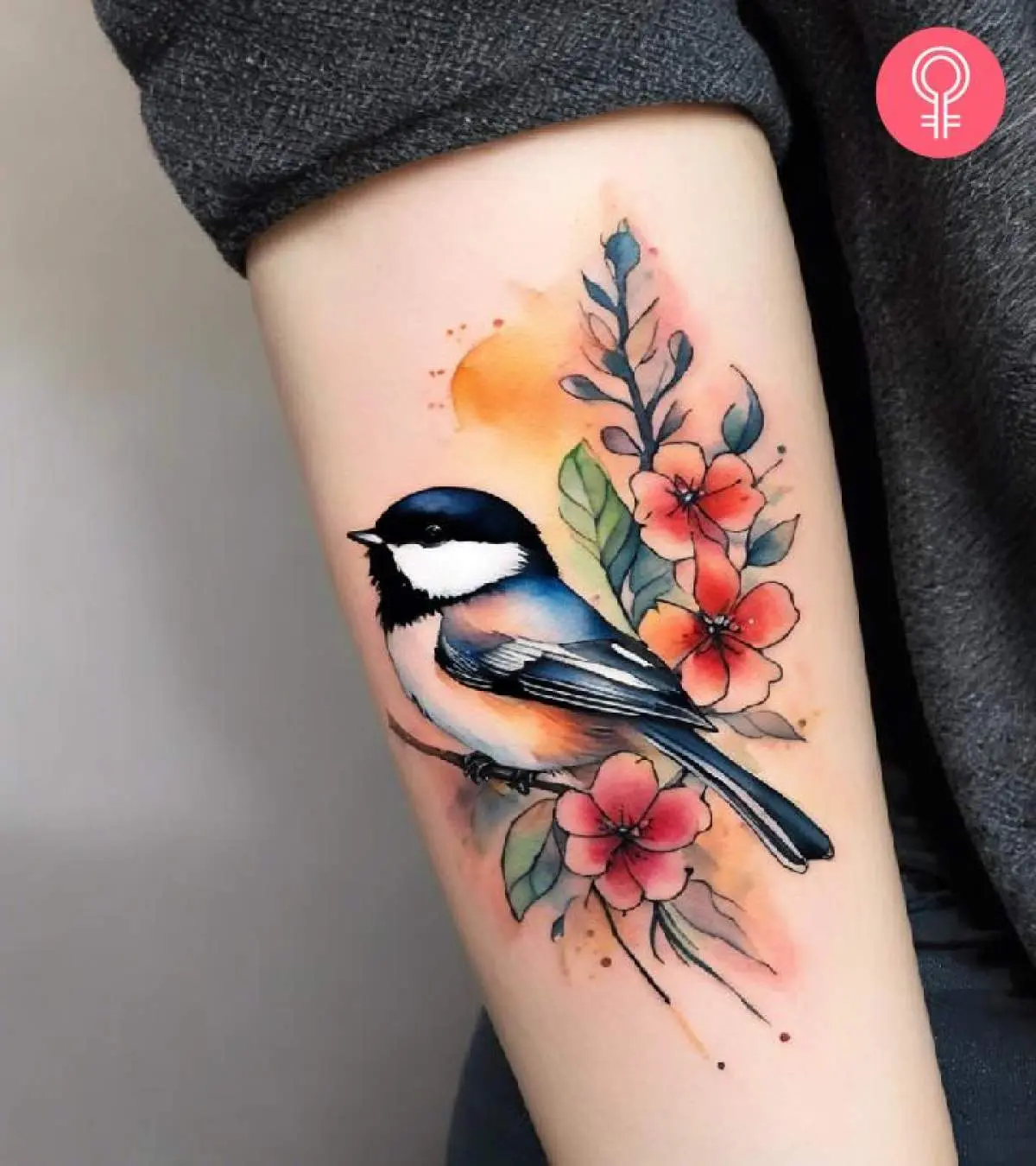 8 Beautiful Chickadee Tattoo Designs With Meaning