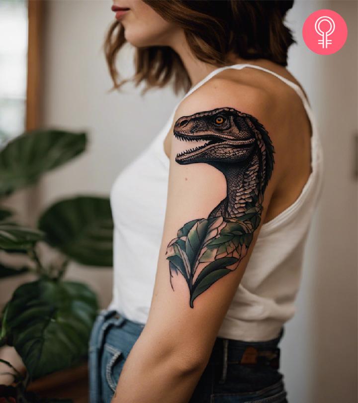 8 Frightening Velociraptor Tattoo Designs With Meanings