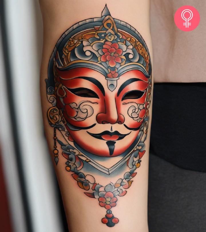 8 Unique Mask Tattoo Designs With Their Meanings