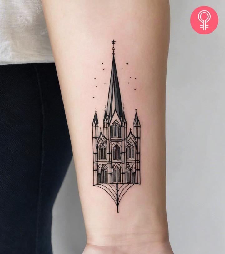 8 Inspiring Cathedral Tattoo Designs For The Faithful