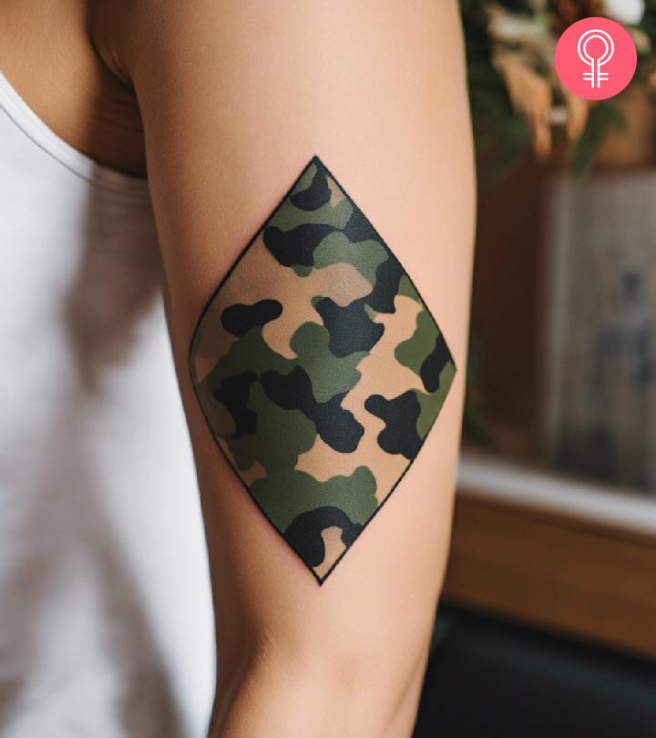 8 Vibrant Camo Tattoo Ideas For Outdoor Adventurers