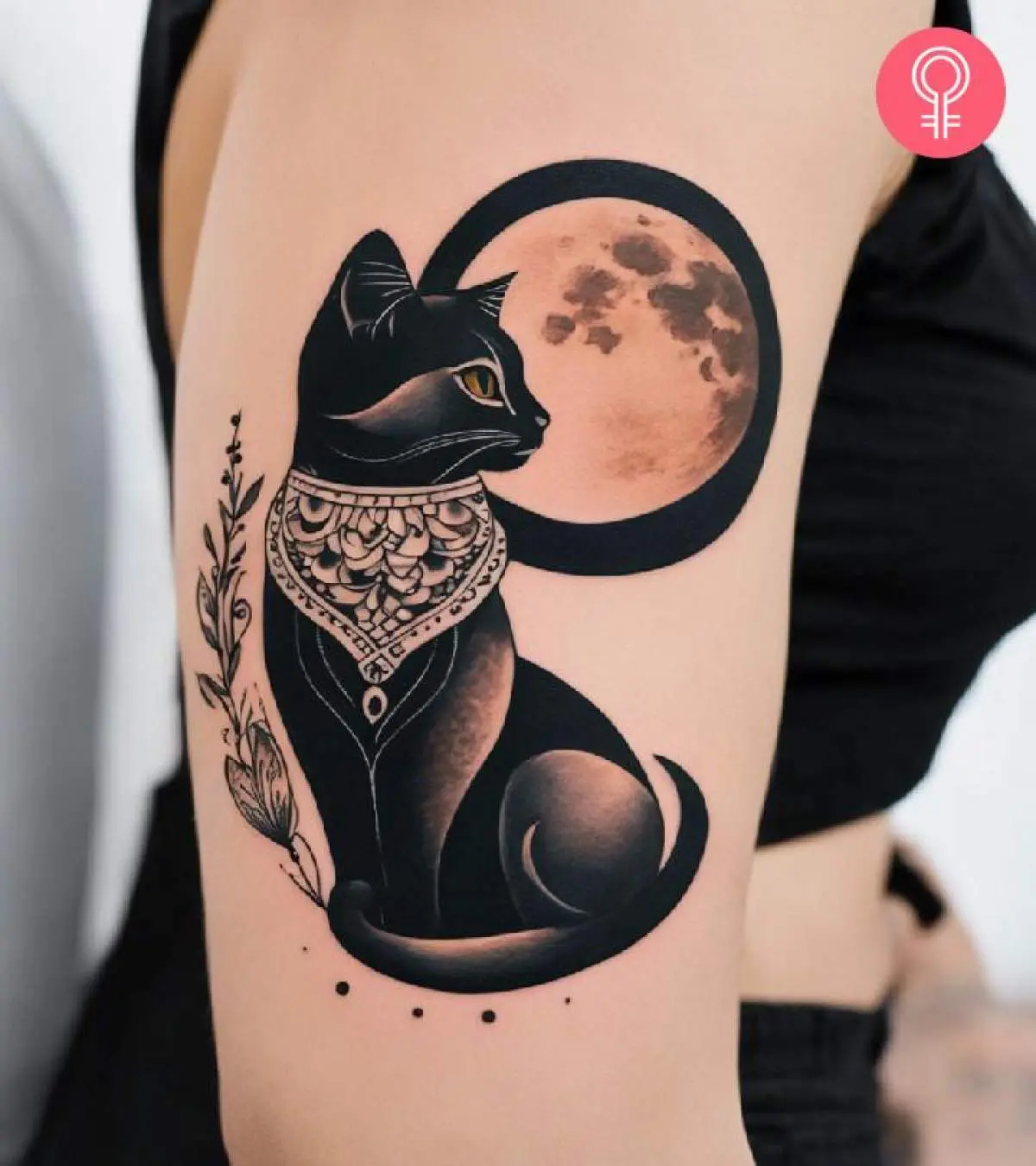 Cat Moon Tattoo Designs Studio 85 Tattoo #Repost By James