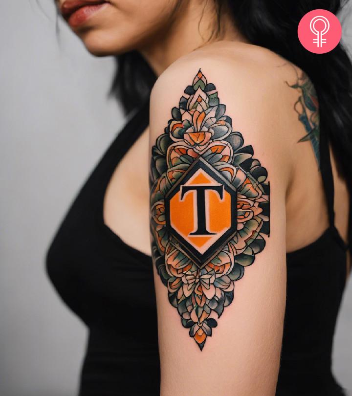 8 Trendy T Letter Tattoo Designs In Different Styles