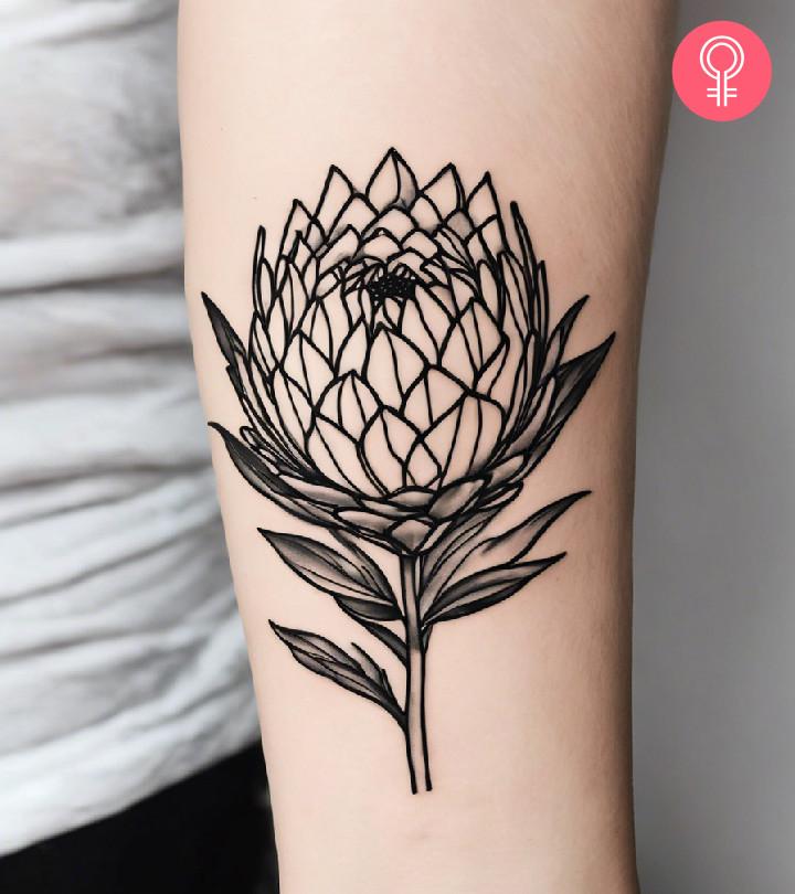 8 Symbolic Protea Tattoo Designs Evoking Beauty & Endurance