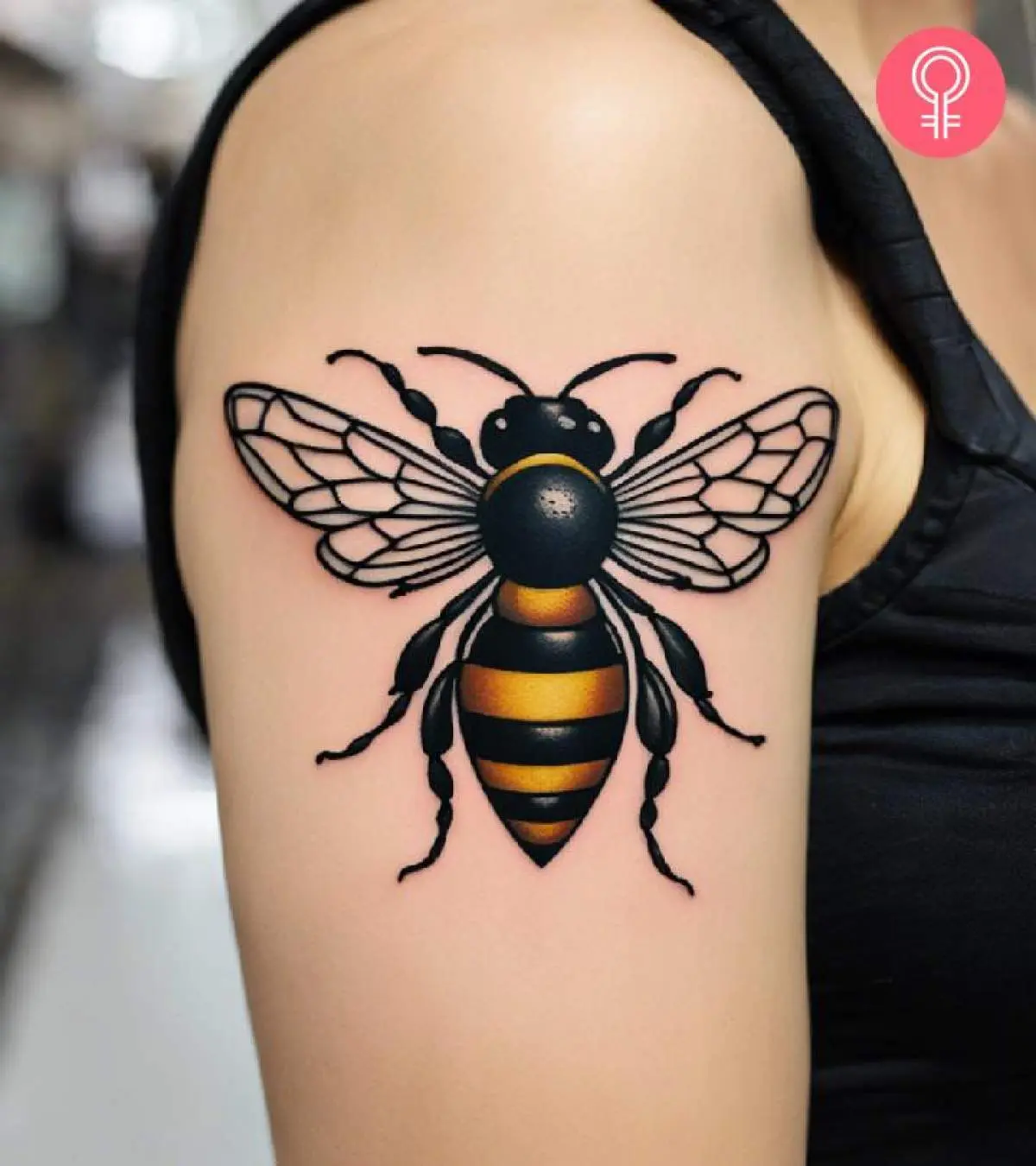 Vintage Queen Bee Tattoos