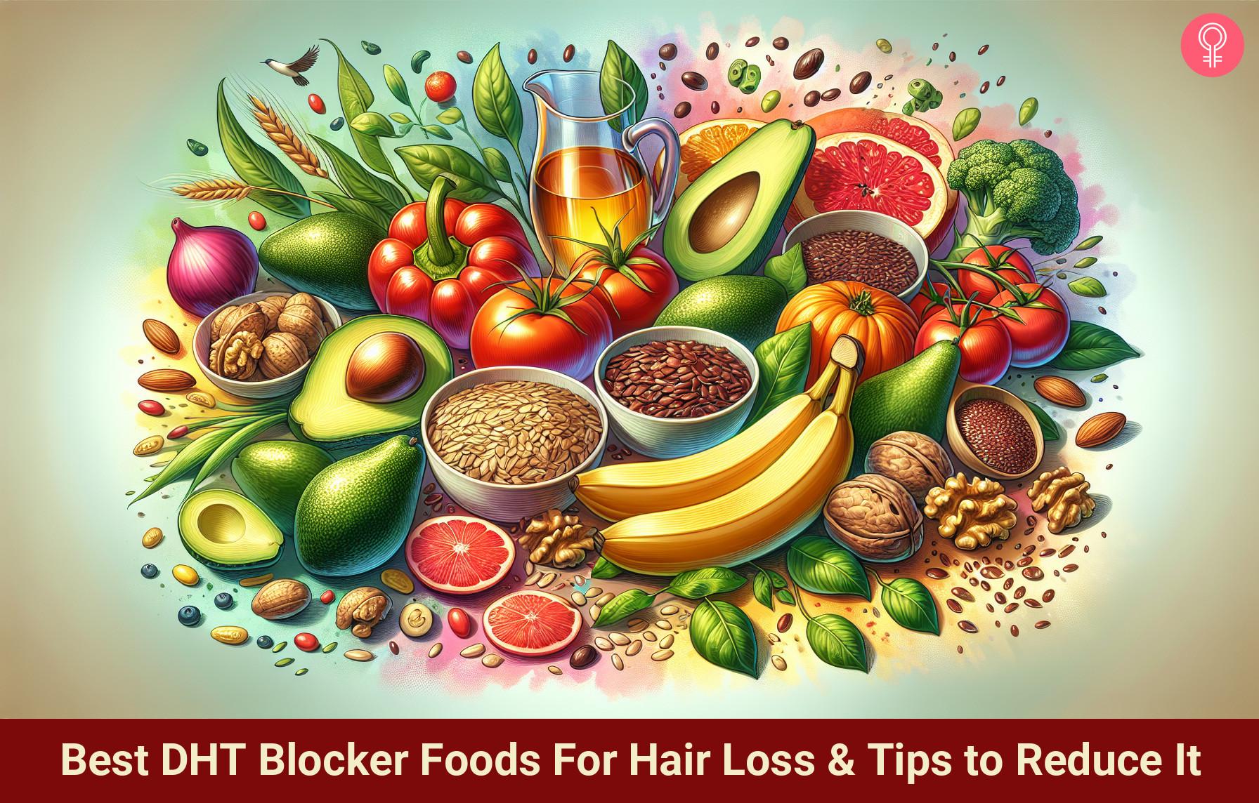 6 Best DHT Blocker Foods For Hair Loss & Tips to Reduce It