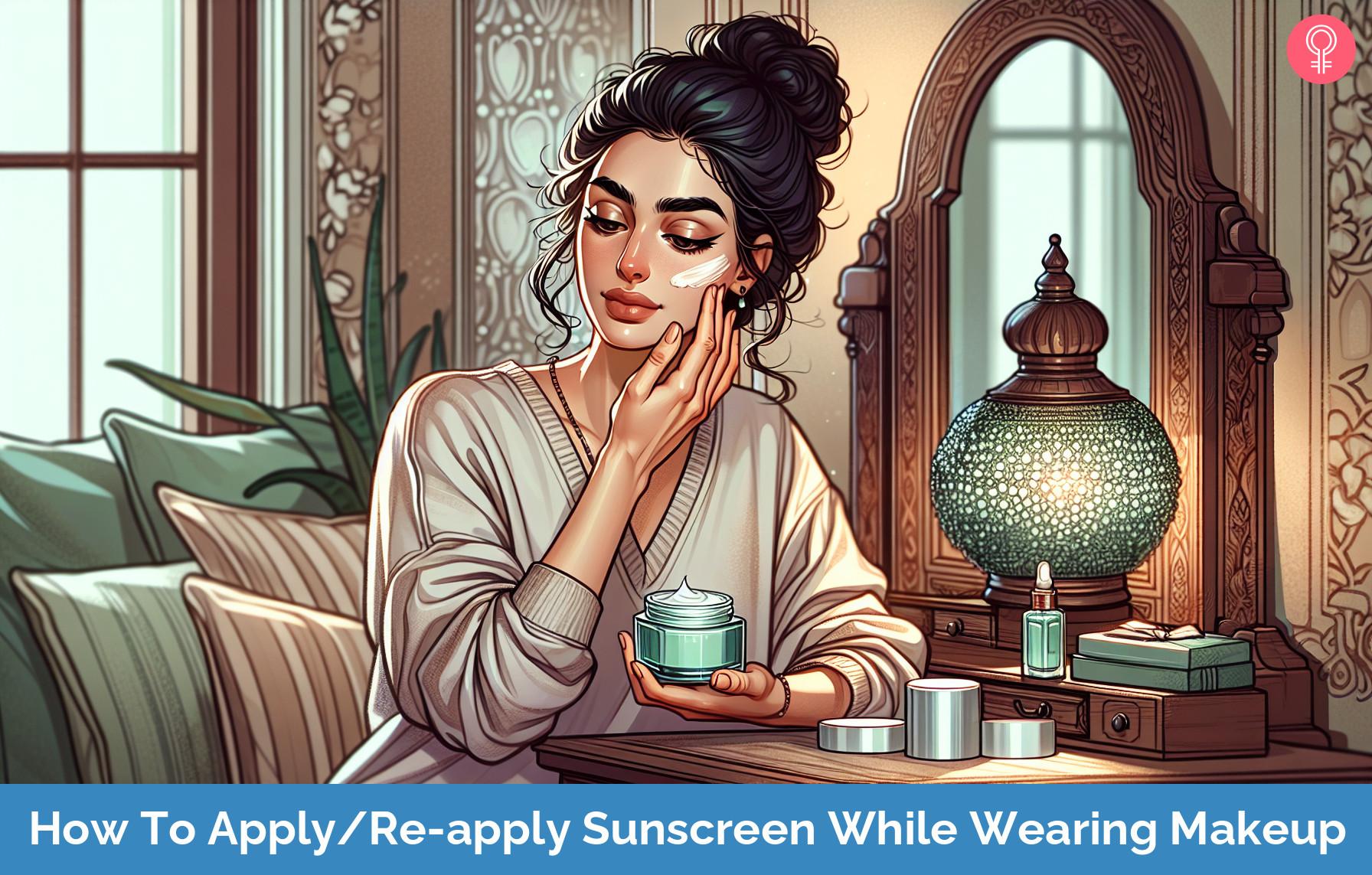 How To Apply/Re-apply Sunscreen While Wearing Makeup