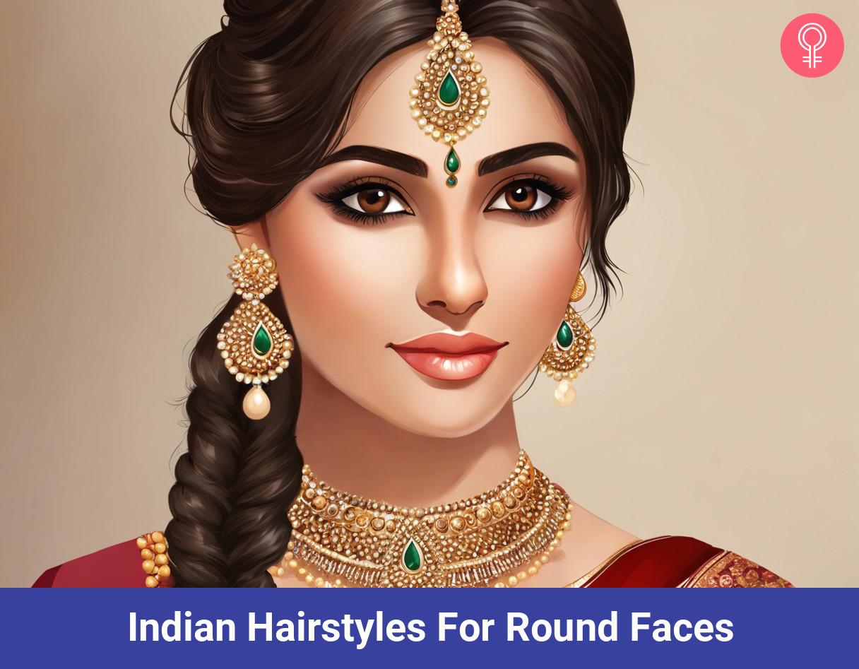 52 Indian Hairstyles For Round Faces