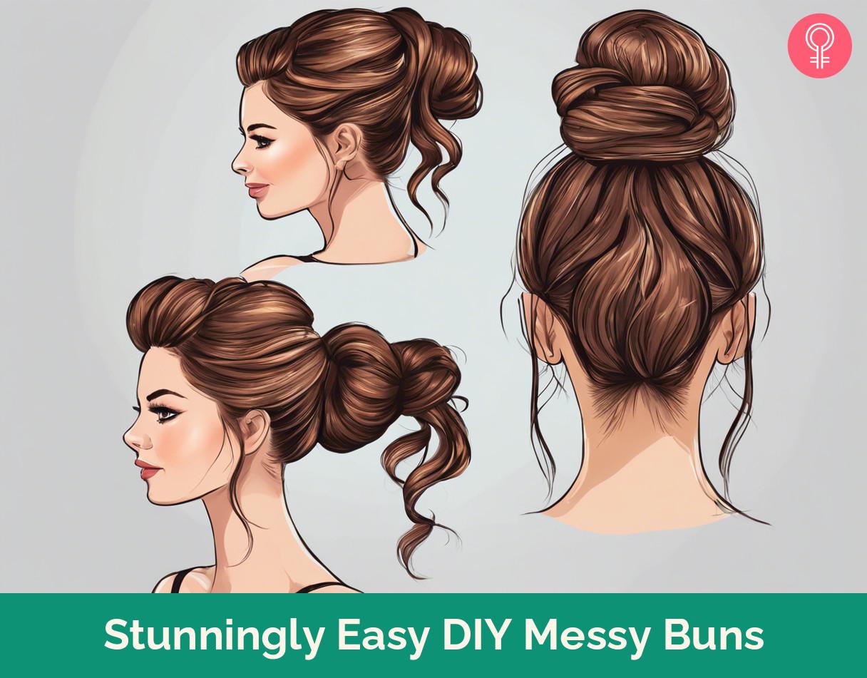 23 Stunningly Easy DIY Messy Buns