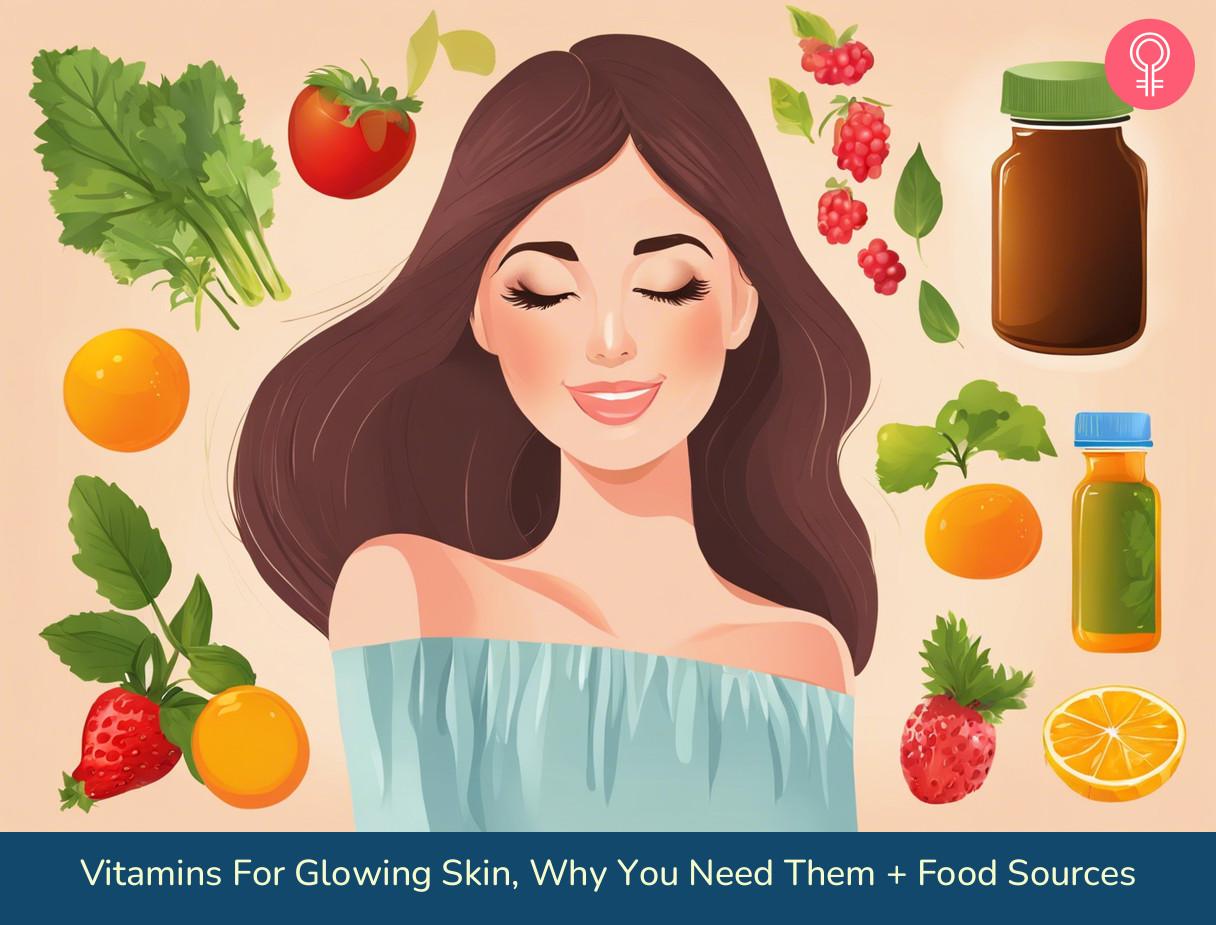 6 Vitamins For Glowing Skin, Why You Need Them + Food Sources
